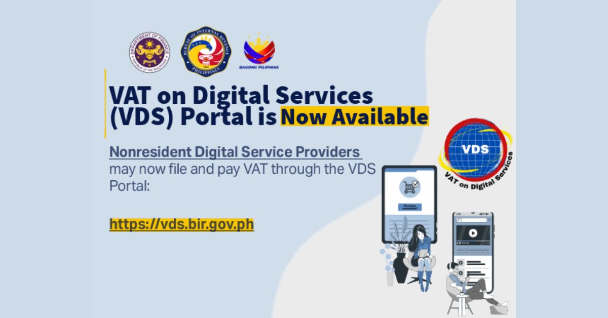 BIR, Inilunsad ang Bagong VDS Portal para sa VAT sa Digital Services | Diskurso PH